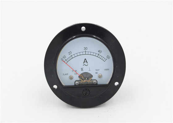 Round Micro Analog Panel Amp Meter With TBT Flame - Retardant Plastic Base