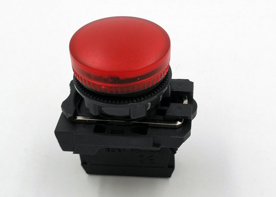 22mm XB5 Series Emergency Push Button Switch 24V DC With Red Pilot Light