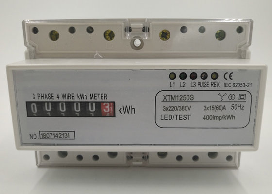 Automatic Detection Din Rail Mounted Energy Meter For Electric Energy Measurement