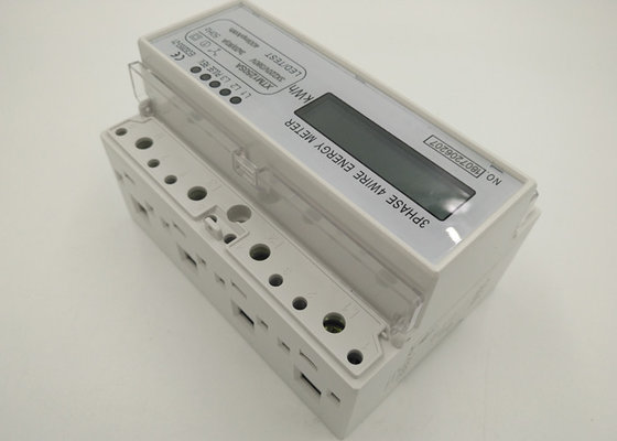 Small 35mm Standard Din Rail Mounted Meter Seven Digits LCD Display