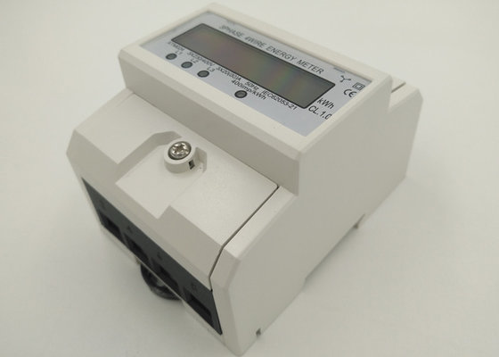 Inside Battery DIN Rail Energy Meter Novel Appearance With Transparent Meter Case