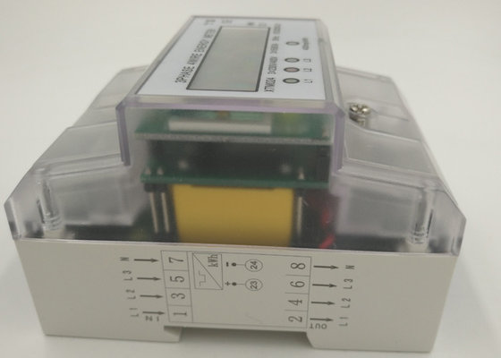 380V 3 Phase 4 Wires DIN Rail Energy Meter LCD Display KWH Energy Meter