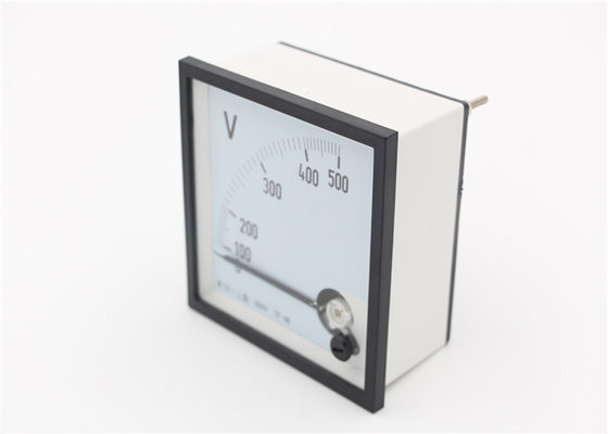 90° Deflection Panel Mount Analog Voltmeter Moving Iron And Coil Mini Type