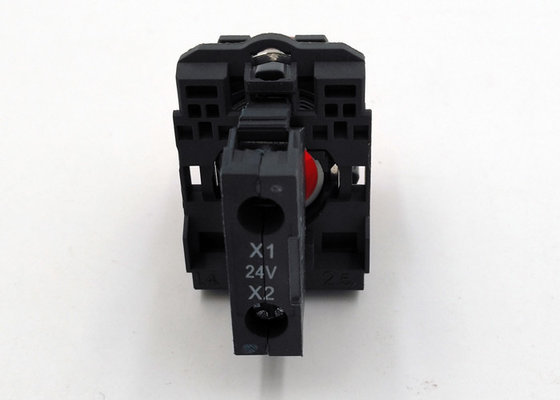 22mm XB5 Series Emergency Push Button Switch 24V DC With Red Pilot Light