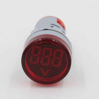 22mm Aperture LED Indicator Lamp Digital Voltmeter Warning Signal Light