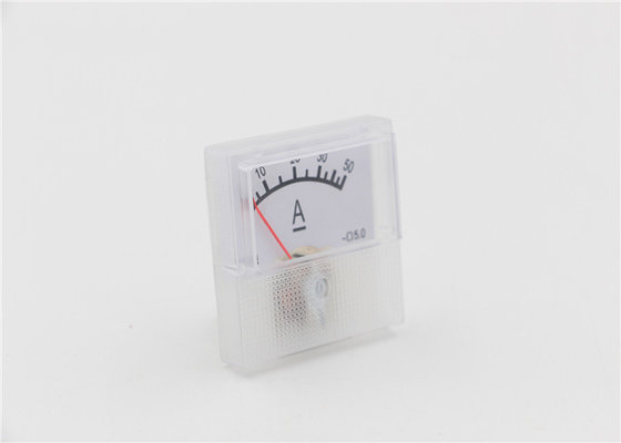 DC Ammeter Analog Panel Meter 0-50A DC Current Meter White Color Dial 40*40mm